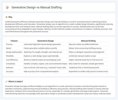 Generative Design Vs Manual Drafting In Manufacturing