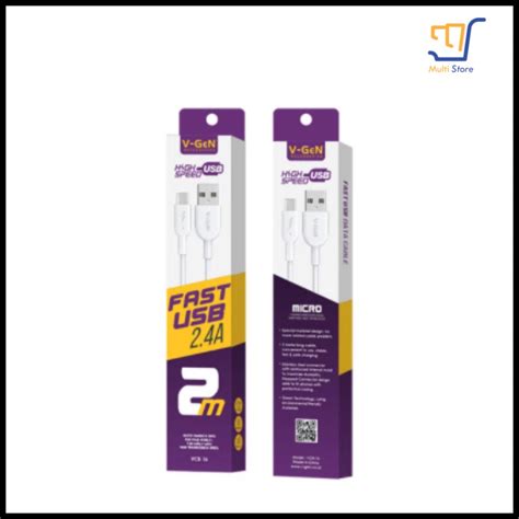 Jual Kabel Data Fast Charging Micro Usb Vgen Vcb 16 Shopee Indonesia