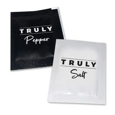 Buy Truly Salt And Pepper Individual Condiment Sachets Handy Mini Packets 250 Salt And 250 Pepper