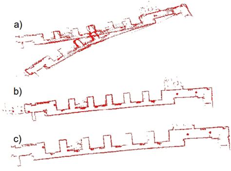A Map Obtained From Raw Odometry And Laser Data B C Samples From The Download Scientific