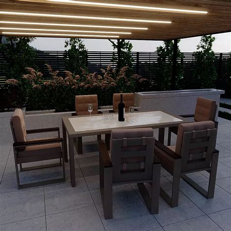 Элитная садовая мебель из алюминия в Москве Sunny Blioni