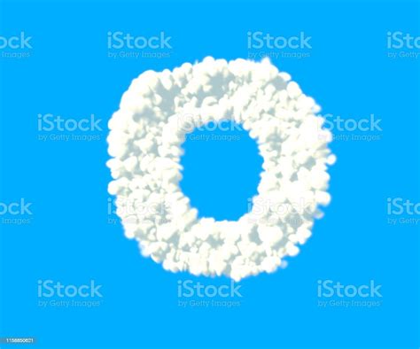 구름 창조적 인 알파벳 하늘 배경에 고립 된 흰색 흐린 문자 O 기호의 3d 그림 0명에 대한 스톡 사진 및 기타 이미지 0명 3차원 형태 개념 Istock