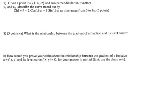 Solved Given A Point P And Two Perpendicular Chegg