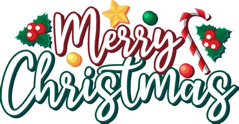 Merry Christmas Lettering Design On White Background