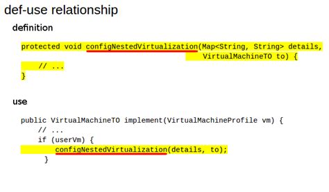 1 An Example Of A Def Use Relationship Between The Two Highlighted