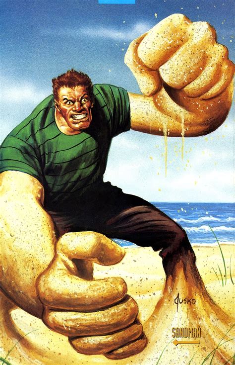 Sandman by Joe Jusko | Comic book villains, Sandman spiderman, Marvel cards