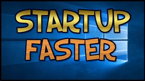 How To Make Your PC Startup Faster SIMPLE Windows YouTube