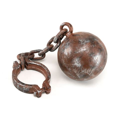 Jumbo Ball And Chain Costume Plastic Accessory Mad Distribution