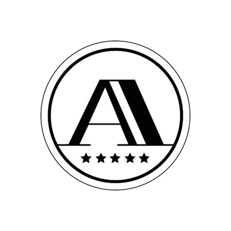 Premium Vector A Text Logo