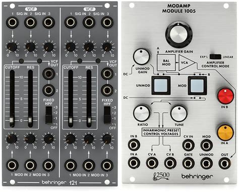 Behringer 121 Dual Vcf Eurorack Module Bundle With Behringer Reverb