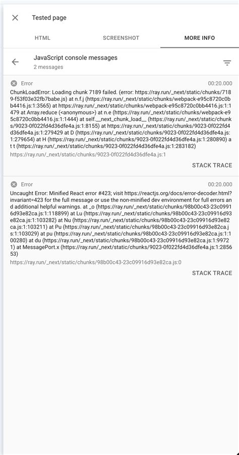 next js v13 app website is failing to render on mobile r nextjs