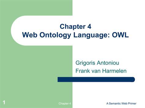 web ontology language