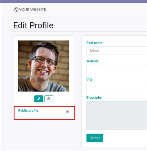 Public Profile Is Not Visible On Website Issue Odoo Odoo Github