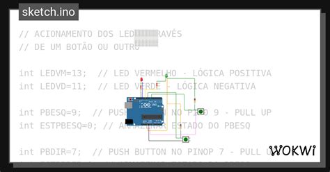 Leds Com Dois Botoes Wokwi Esp32 Stm32 Arduino Simulator