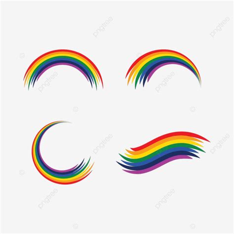 Rainbow Ilustration Isolated Globe Drawing Vector Isolated Globe