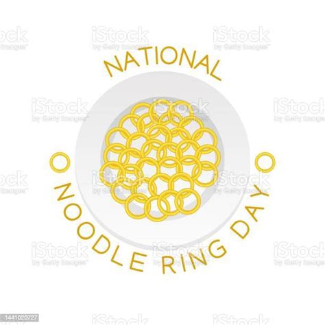 국립 국수 링 데이 벡터 일러스트레이션 인사말 카드 포스터 및 배너에 적합합니다 10월에 대한 스톡 벡터 아트 및 기타 이미지