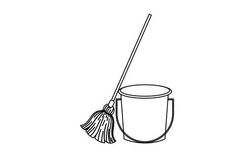 Mopping Tool Outline Icon Graphic By Utamastudio1 · Creative Fabrica