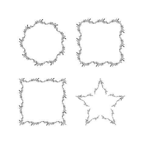 Premium Vector Vector Floral Frames Set Decorative Design Element With Botanical Details