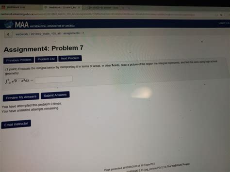 Solved WeBWork Link WeBWork W M I Answer Chegg Com