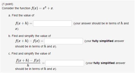 solved consider the function f x x 2 x a find the