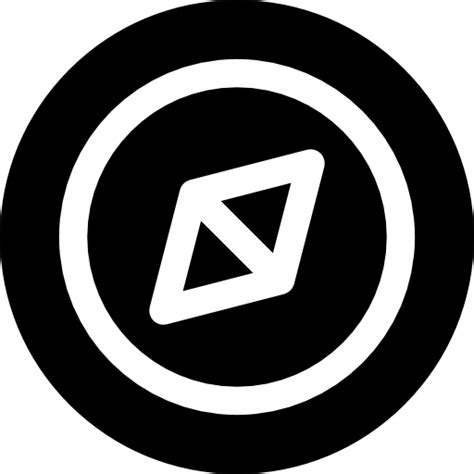 Compass Basic Rounded Filled Icon Compass Basic Rounded Filled Icon