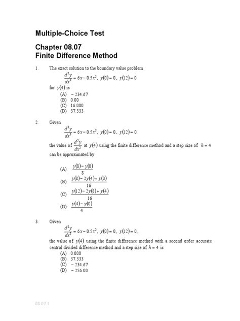 Approximating Solutions To Boundary Value Problems Using Finite