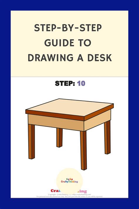 How To Draw A Desk Step By Step With Free Desk Template Artofit