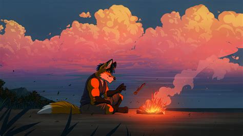 Commission Toddrick Fox Warmth At Dusk By Temiree On Deviantart