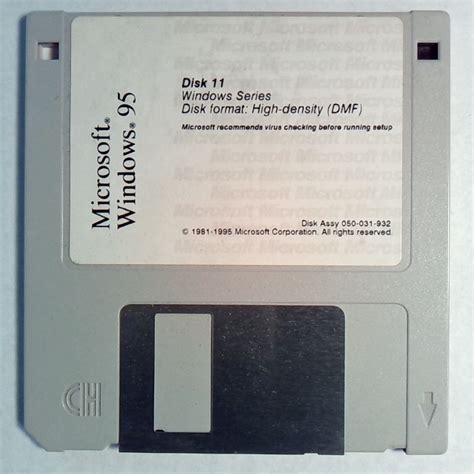 Microsoft Windows 95 On Floppy Disk 1995 Microsoft Free Download