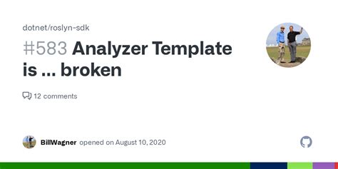 Analyzer Template Is Broken · Issue 583 · Dotnetroslyn Sdk · Github