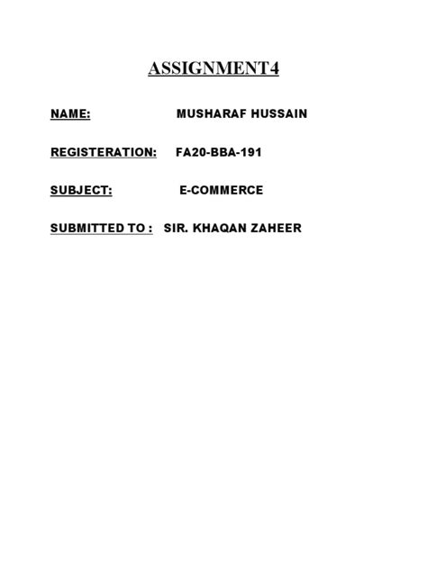 Assignment No 4 Fa20 Bba 191 Pdf Cyberwarfare Security
