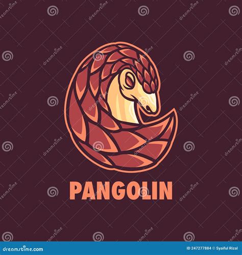 Pangolin Logo Premium Vector Illustration 252747902