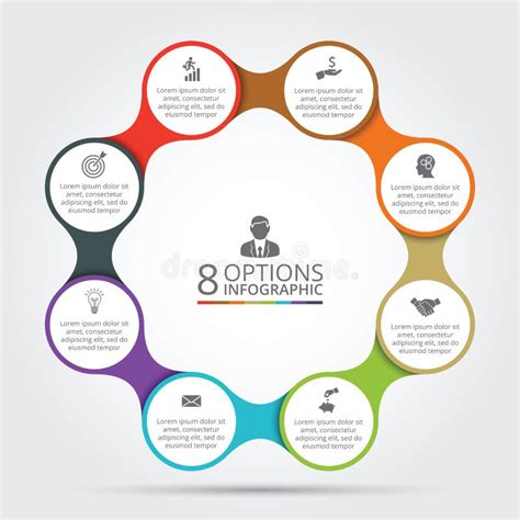 Vector Circle Metaball Infographic Stock Vector Illustration Of Information Concept