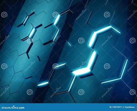 Hexagonal Abstract Technology Grey Background Honeycomb Science Vector Octagon Texture Hexagon