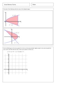 AP Calculus Areas Between Curves Complete Lesson By Grab A Pencil