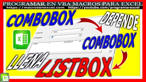 134 ️ Combobox Depende De 🔥 Otro Combobox Y Llena Listbox En Excel