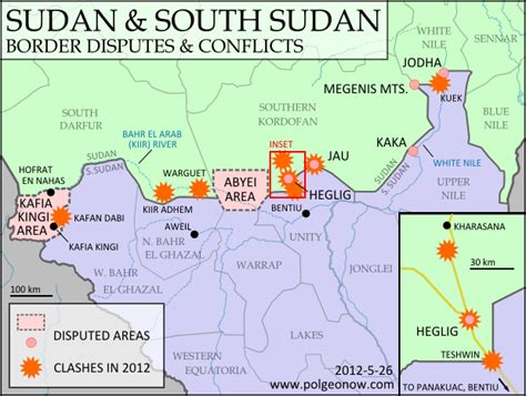 Map Sudan And South Sudans Disputed Territories Political Geography Now