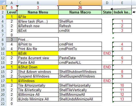 Membuat Menu Pada User Form Excel