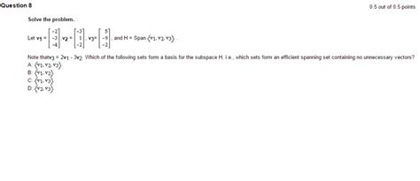 Solved Solve The Problem Let V1 2 3 4 V2 3 9