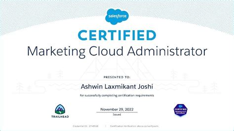 Aashwiin Joshii ☁️ On Linkedin Salesforcemarketingcloud Salesforcecertification Salesforce