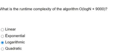 solved what is the runtime complexity of the algorithm
