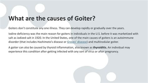 Ppt Goiter Awareness Recognizing Symptoms And Seeking Solutions