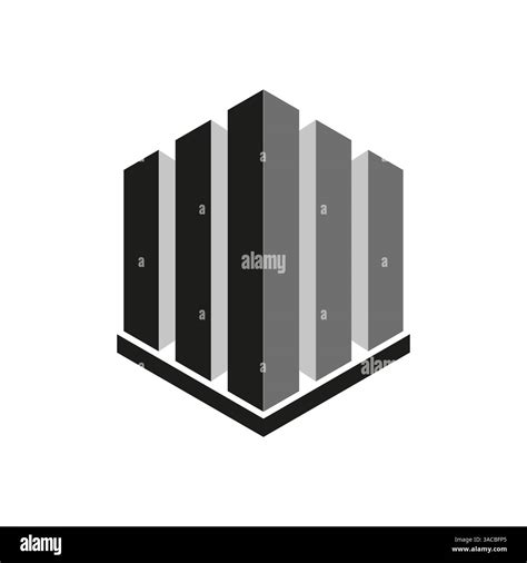 isometric building blocks city tower shape urban skyline structure vector architecture