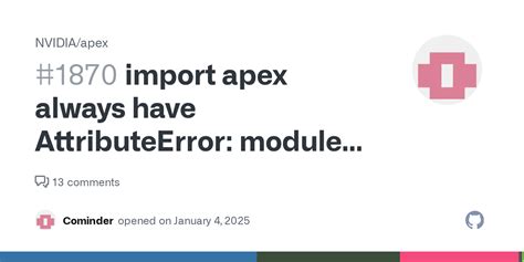 Import Apex Always Have AttributeError Module Torch Has No Attribute