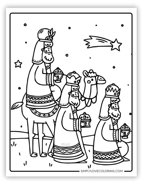 Nativity Coloring Pages Free Pdf Printables Simply Love Coloring