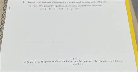 Solved 1 14 Points Total Each Part Of This Quention Is