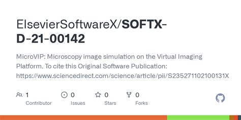 Github Elseviersoftwarex Softx D Microvip Microscopy Image Simulation On The