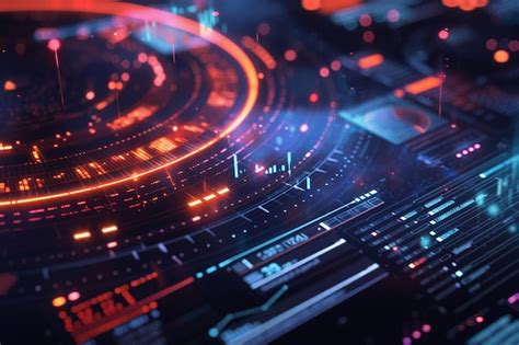 Data Analysis Chart Using Artificial Intelligence Technology Business Growth Perception