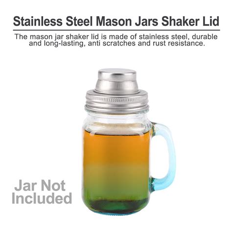Mason Jar Shaker Lids Stainless Steel Seasoning Co Grandado