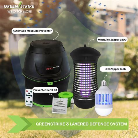 3ld Automatic Mosquito Solution Bundle Green Strike